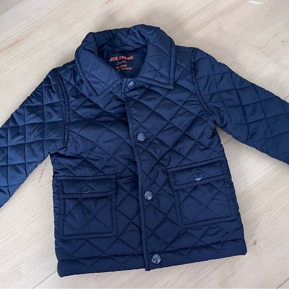 Joe Fresh | Jackets & Coats | Joe Fresh Kids Quilted Dark Blue Puffer ...